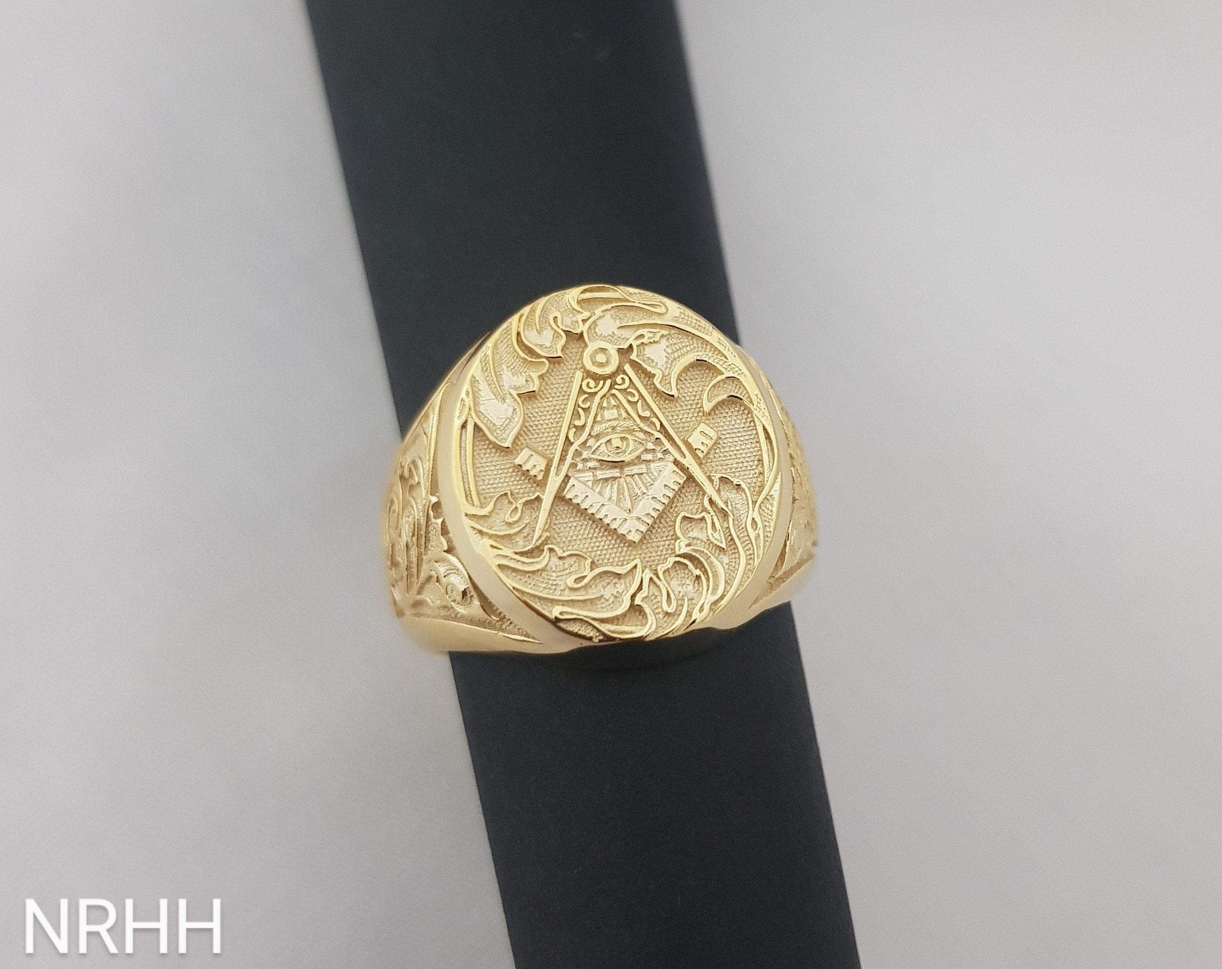 Handmade Master Mason Ring: Sterling Silver Freemason Jewelry - Etsy