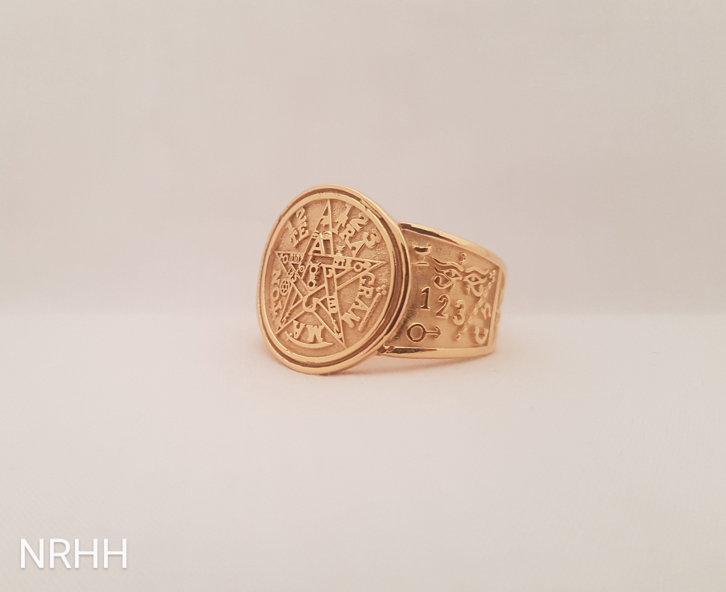 14k Gold Filled Tetragrammaton Ring: Sigil of Protection Jewelry - Etsy