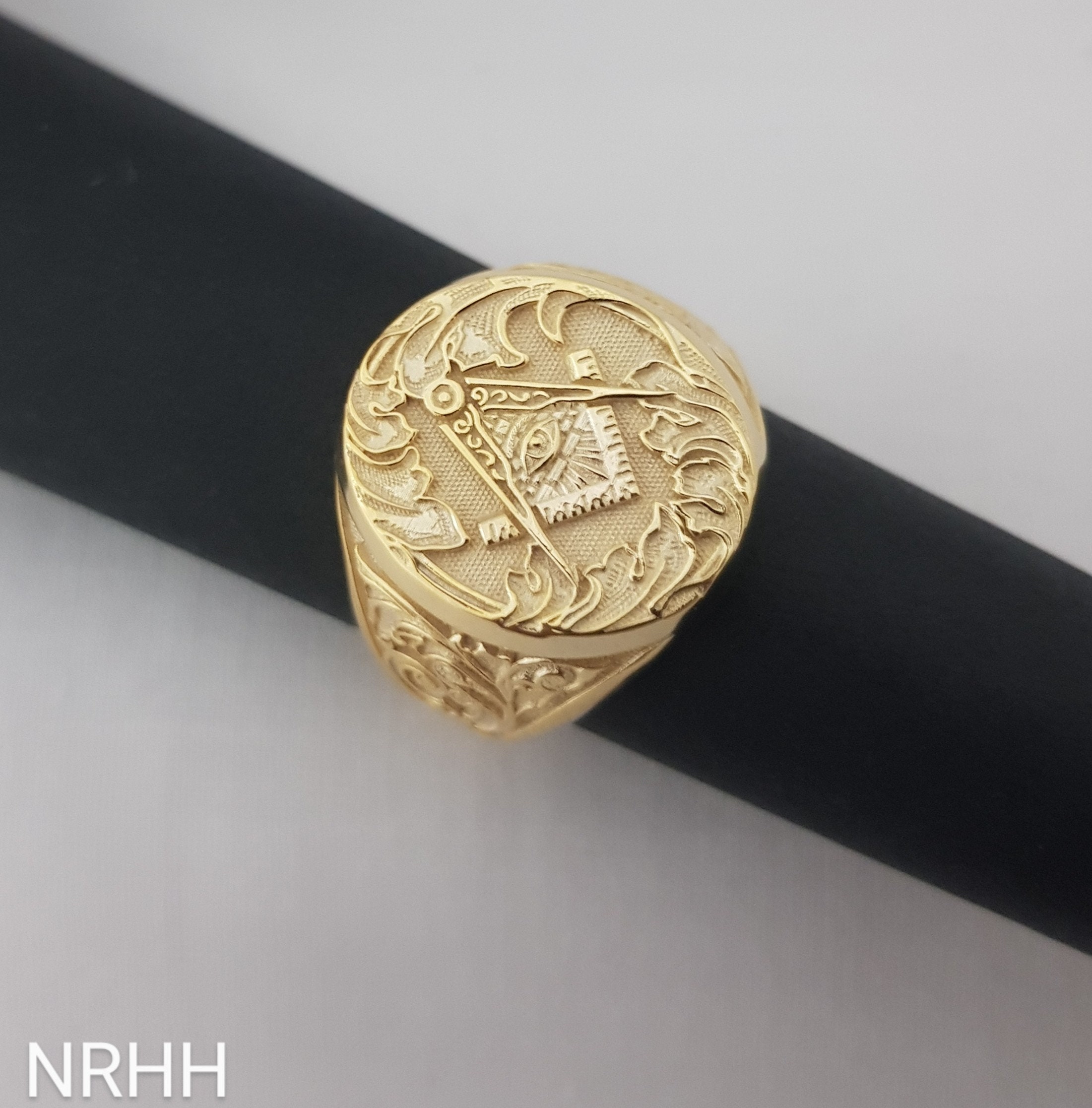 Handmade Master Mason Ring: Sterling Silver Freemason Jewelry - Etsy