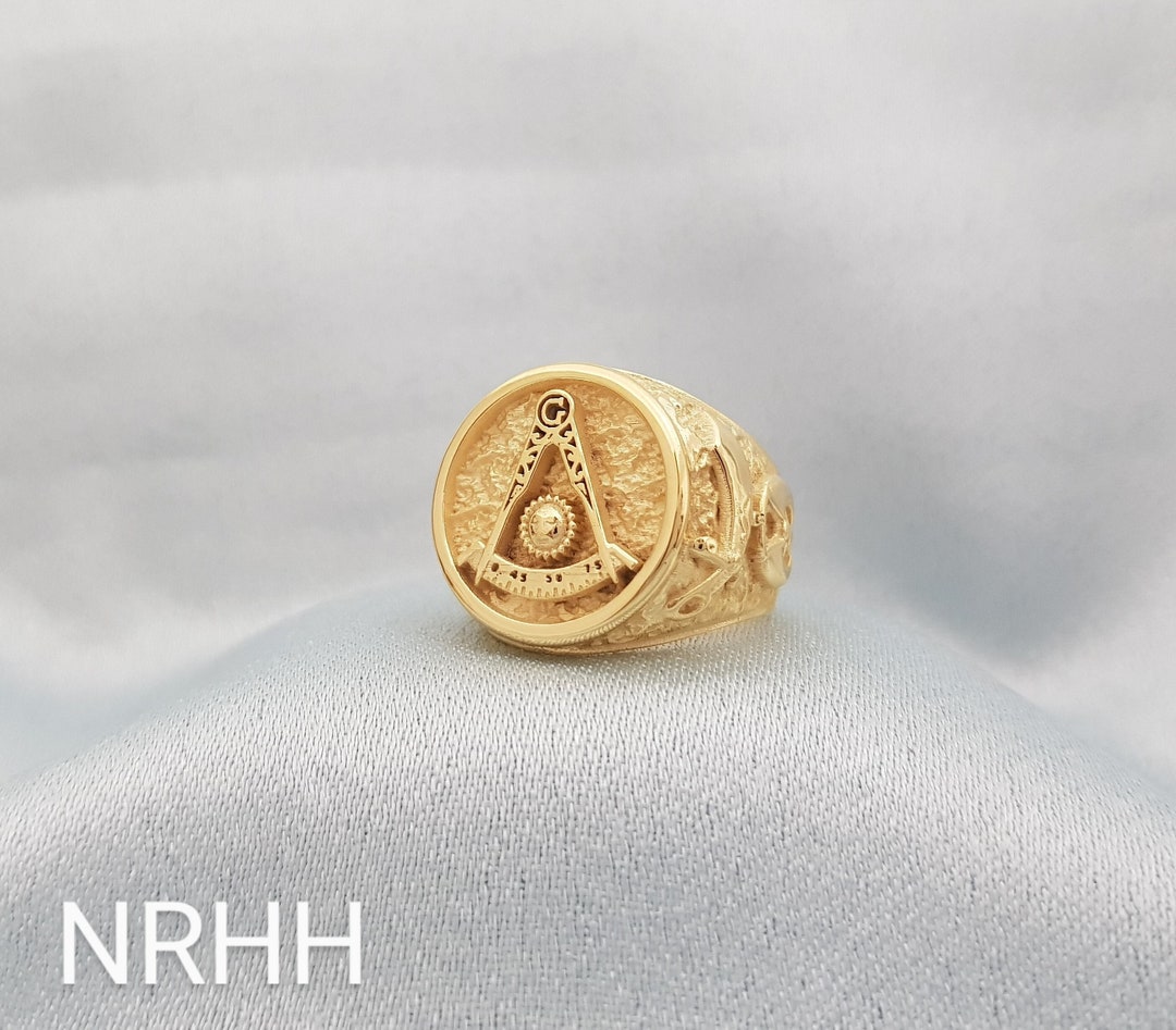Handmade Past Master Masonic Ring: 925 Sterling Silver - Etsy