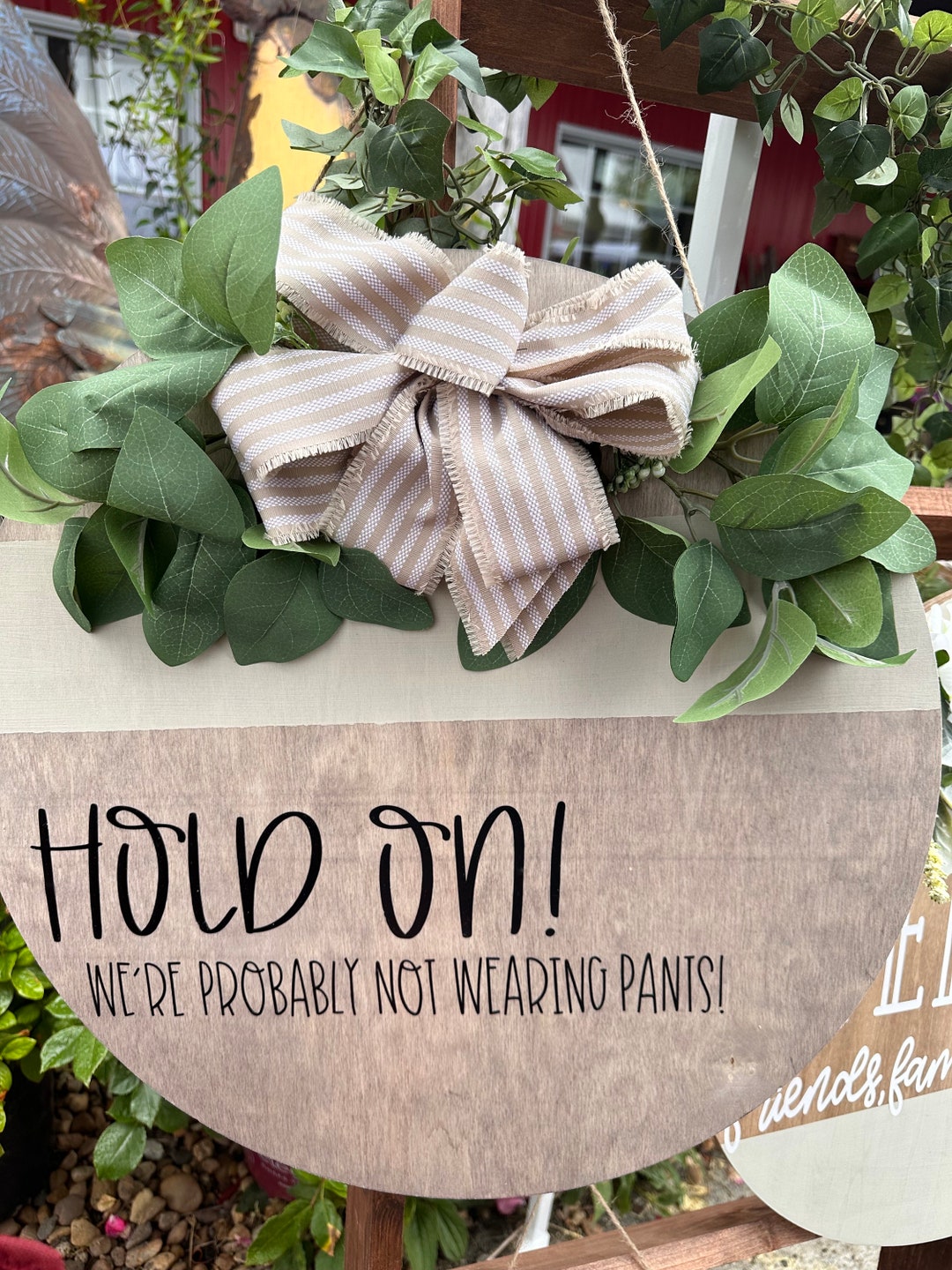 Wooden Door Sign - Etsy