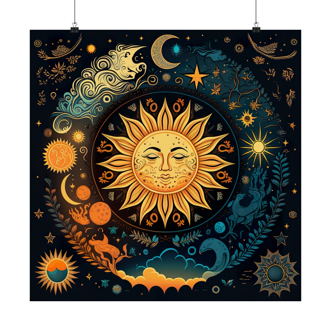 Celestial Bodies - Matte Vertical Poster - Home Decor Office Decor - Etsy