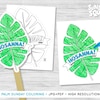 Palm Sunday Kid Coloring Craft/printable Palm Sunday Craft/holy Week ...