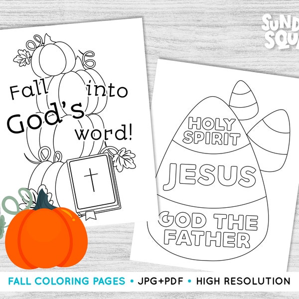 Christian Coloring Pages - Etsy