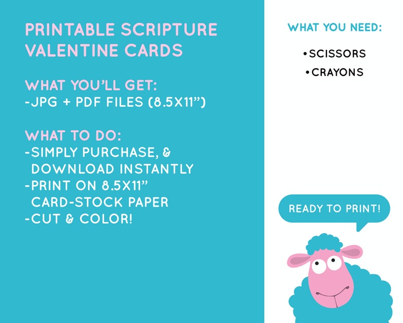 Printable Scripture Valentine Cards Coloring God is Love Children Kids ...