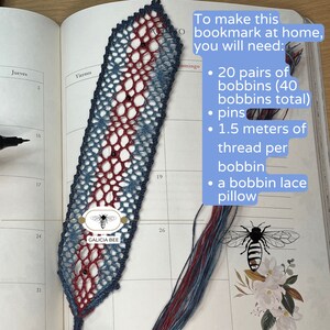 FLOWERS and SPIDERS Bobbin Lace Bookmark Patterns, BOOKMARK 4, Pdf ...