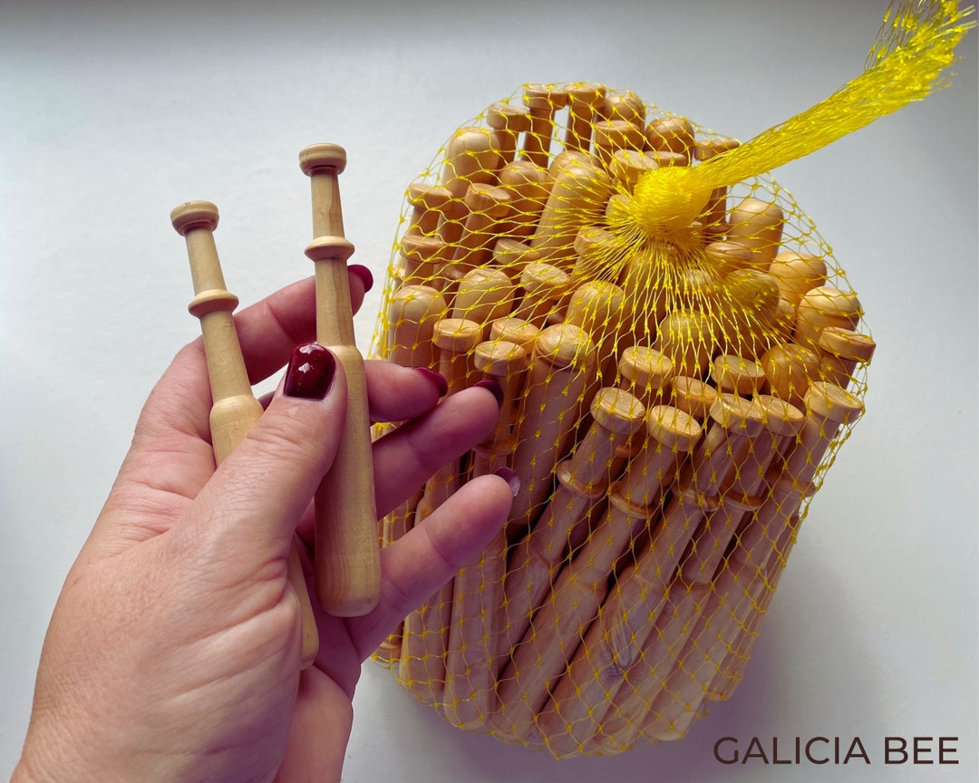 50 Galician Bobbins Boxwood Lace Making Supplies Bobbin Lace Bobbins - Etsy