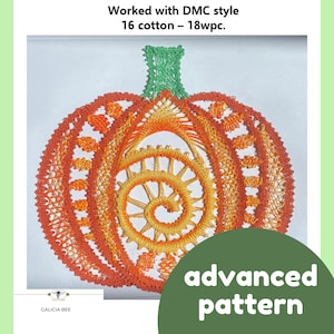 Bobbin Lace PUMPKIN Pattern, Pdf Lace Pattern to Print at Home, Diy ...