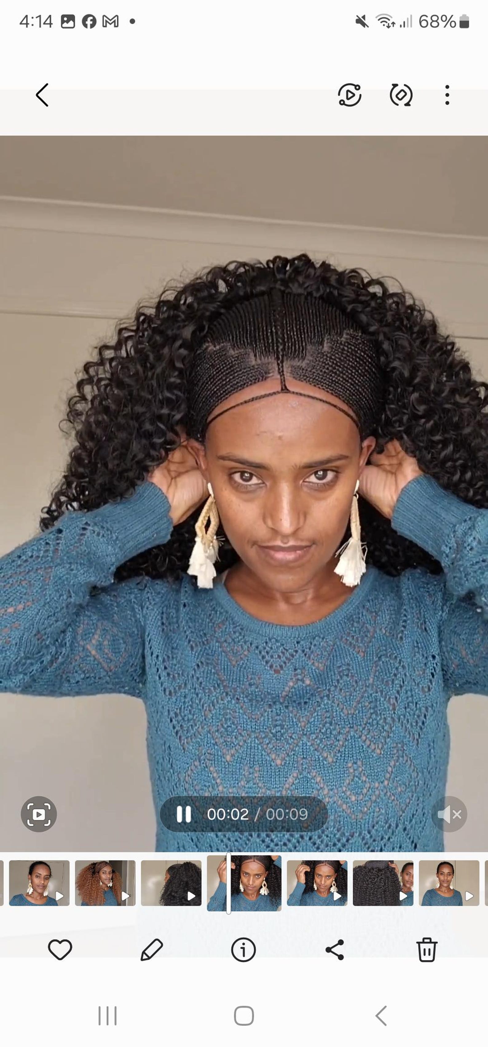 Habesha Braided Wig, Eritrean Hair Style, Ethiopian Hair Extensions, Gift for Mothers. - Etsy