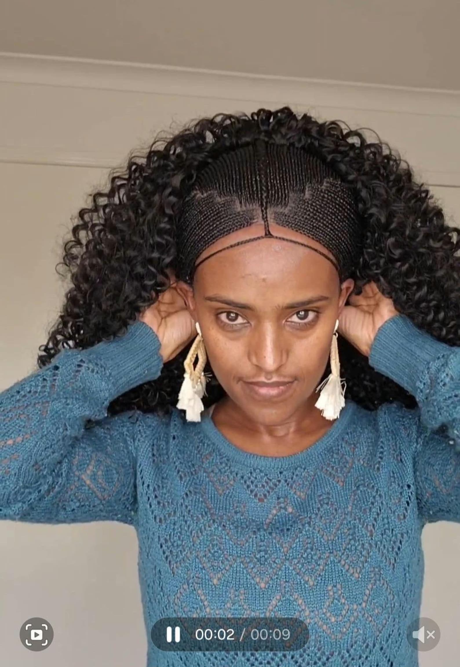 Habesha Braided Wig, Eritrean Hair Style, Ethiopian Hair Extensions, Gift for Mothers. - Etsy