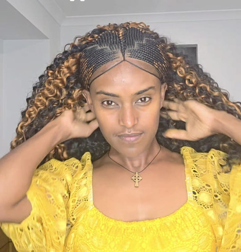 Habesha Braided Wig, Eritrean Hair Style, Ethiopian Hair Extensions ...