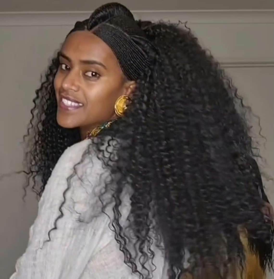 Habesha Braided Wig, Eritrean Hair Style, Ethiopian Hair Extensions ...