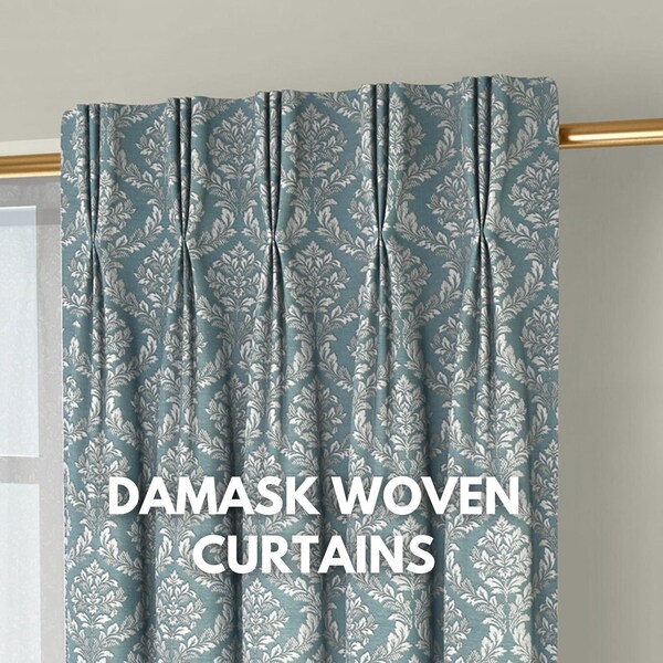 Damask Curtains - Etsy