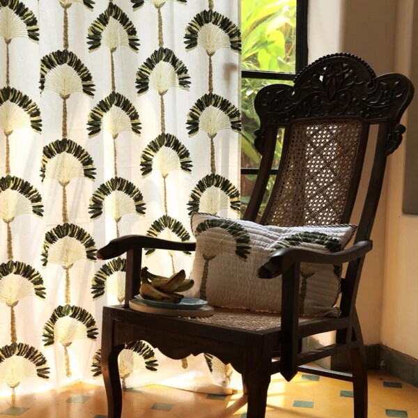 Block Print Curtains - Etsy
