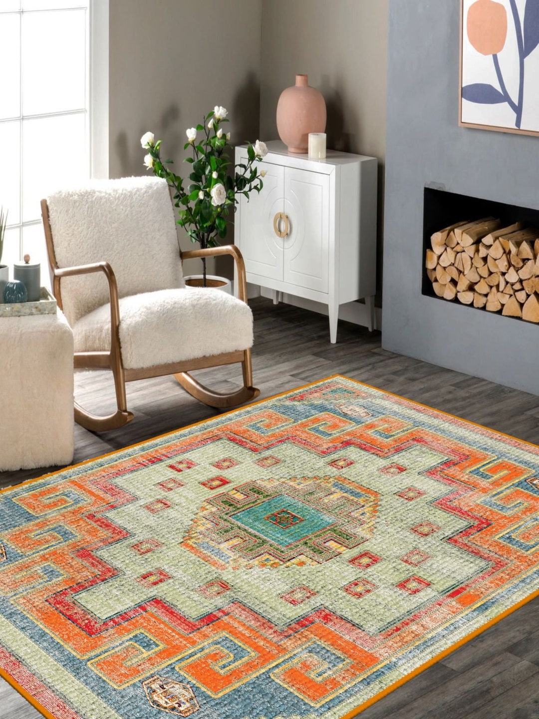 Rustic Farmhouse Rugs for a Cozy Country Feel, Unique Handmade Effect ...