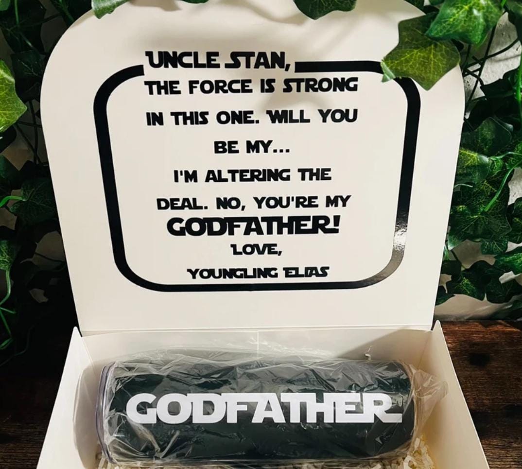 The Godfather Gift Box, I Am Your Godfather Box, Gift Box, Custom Gift ...