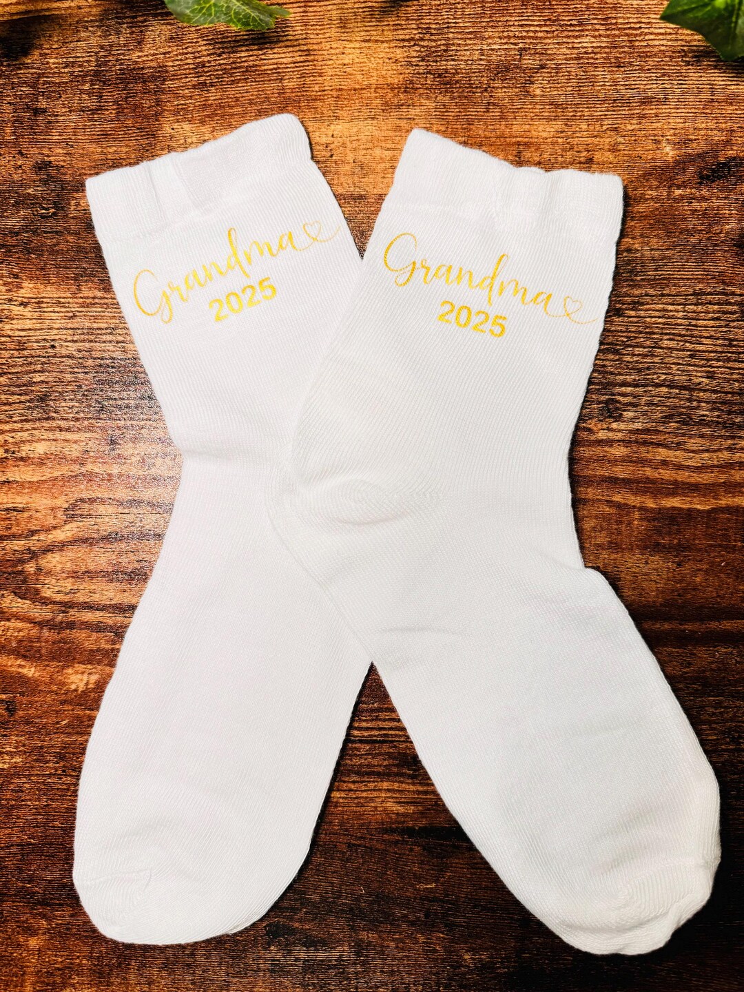 Custom Grandma Socks: Personalized Pregnancy Announcement Gift - Etsy