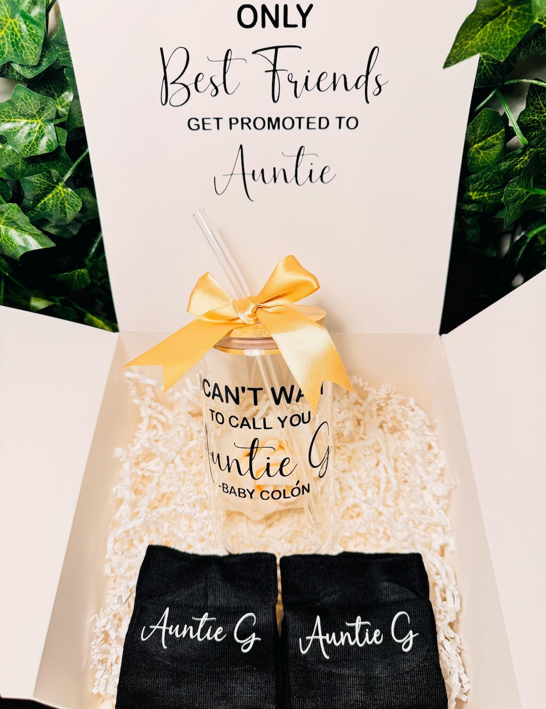 Custom Auntie Gift, Auntie to Be, Surprise Auntie, Only Best Friends ...