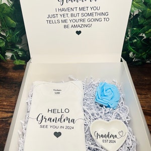 Hello Grandma Pregnancy Announcement- Pregnancy Reveal for Grandma ...