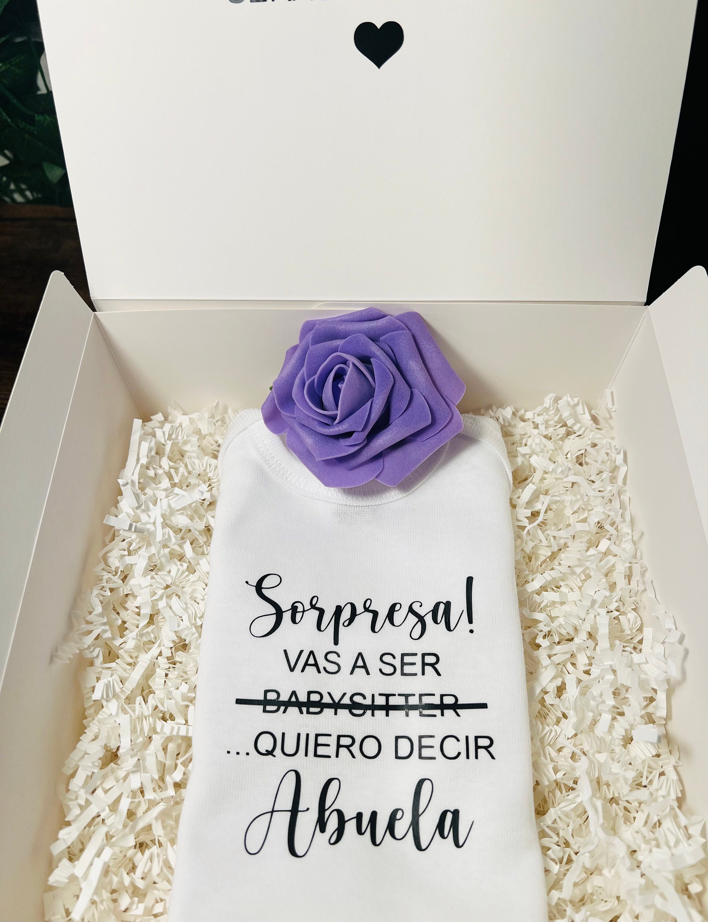 Sorpresa Para Abuela, Bebé En Camino, Vas a Ser Abuela, Anuncio De Bebé ...