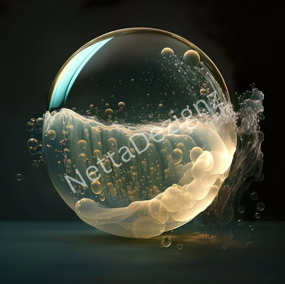 Free Flow Bubbles Ai Generated Digital Prints Download Wall - Etsy