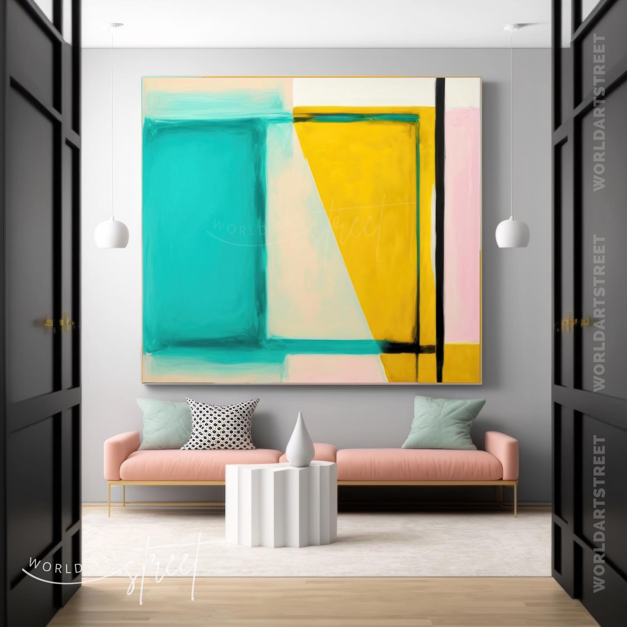 Color Trends 2023 Handmade Original Abstract Color Block Art ...