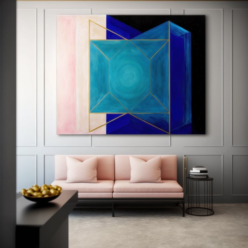 Color Trends 2023 Handmade Original Color Block Abstract Painting ...