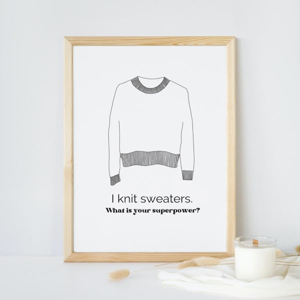 Knit Poster - Etsy