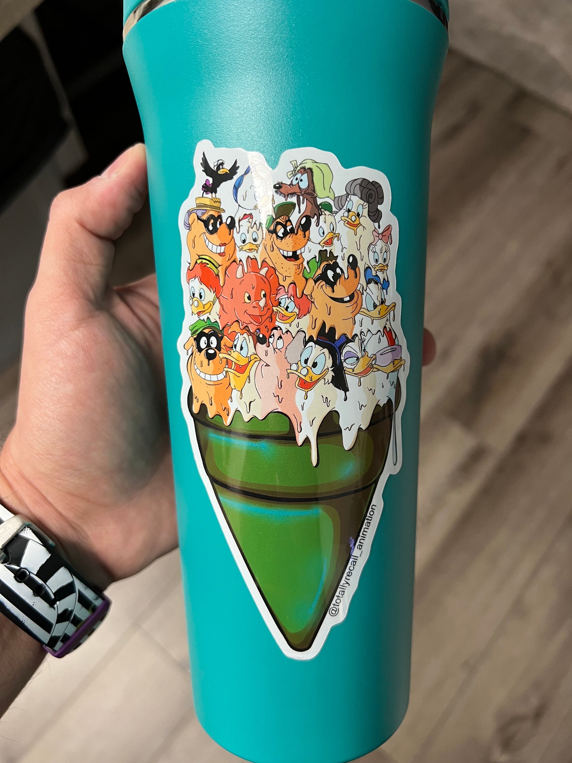 Ducktales Ice Cream Sticker TRANSLUCENT CONE - Etsy
