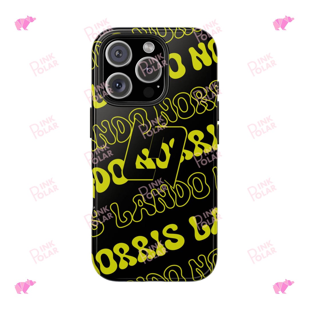 NOR Formula One Yellow and Black Tough Phone Case for iPhone and ...