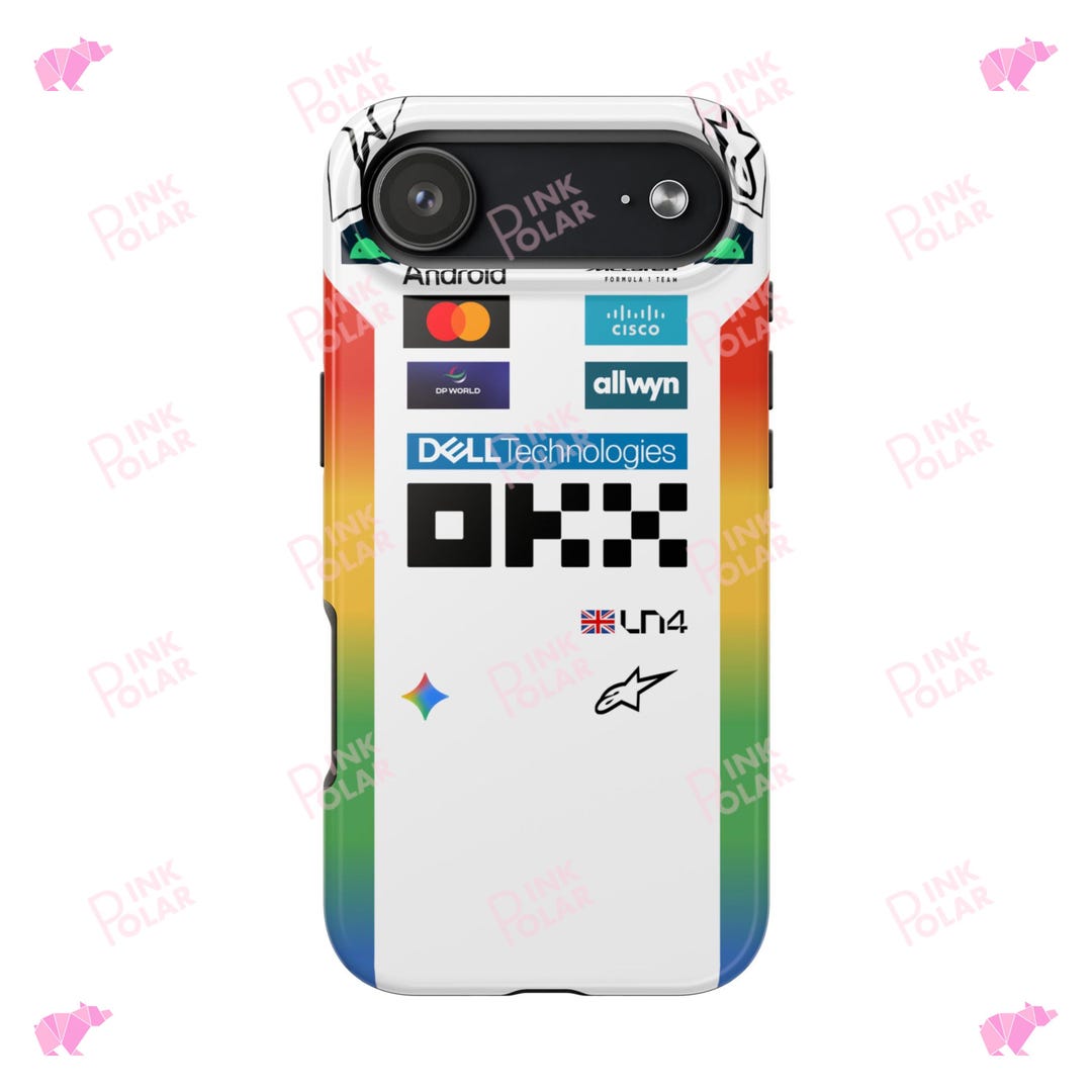 Mclaren F1 NOR 4 US GP Race Suit and Helmet 2025 Tough Phone Case for ...