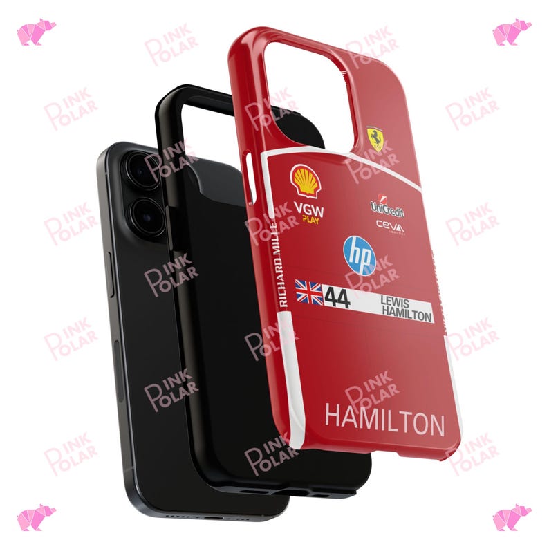 Lewis Hamilton 2025 Ferrari F1 Race Suit Inspired Tough Phone Case for ...