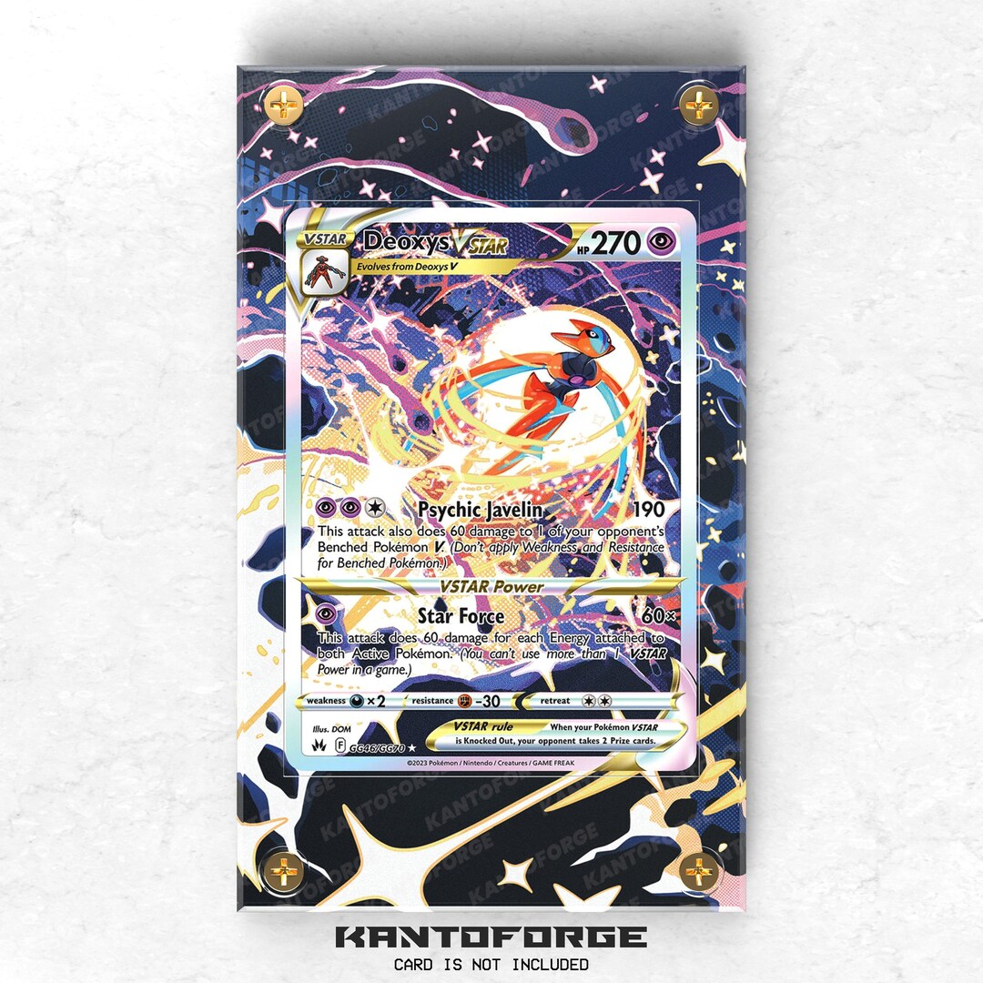 Deoxys VSTAR GG46/GG70 - Pokémon Extended Artwork Display Case - Etsy