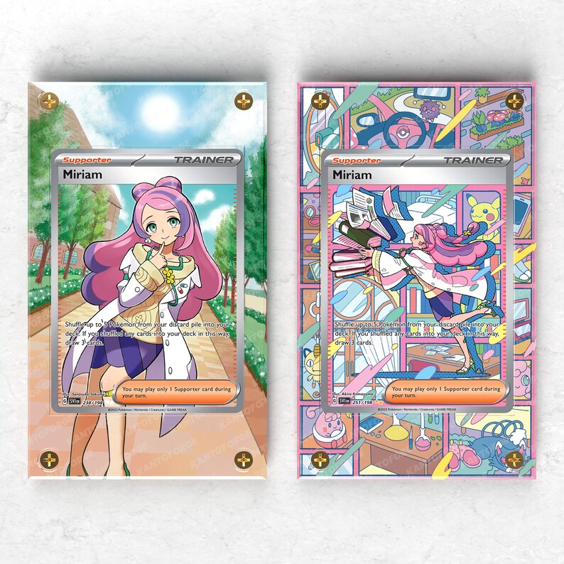 Miriam Duo Alternate Art Custom Protective Pokemon Display - Etsy