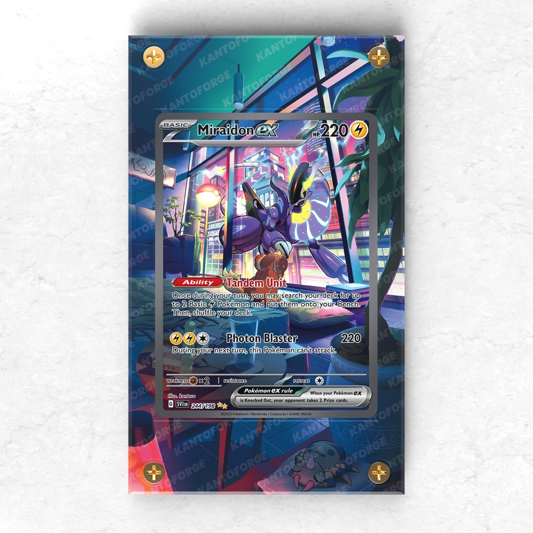 Miraidon Ex 244/198 Alternate Art Custom Protective Pokemon - Etsy