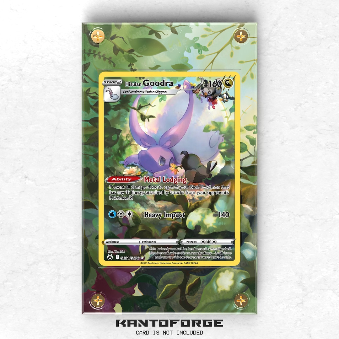 Hisuian Goodra GG21/GG70 - Pokémon Extended Artwork Display Case - Etsy