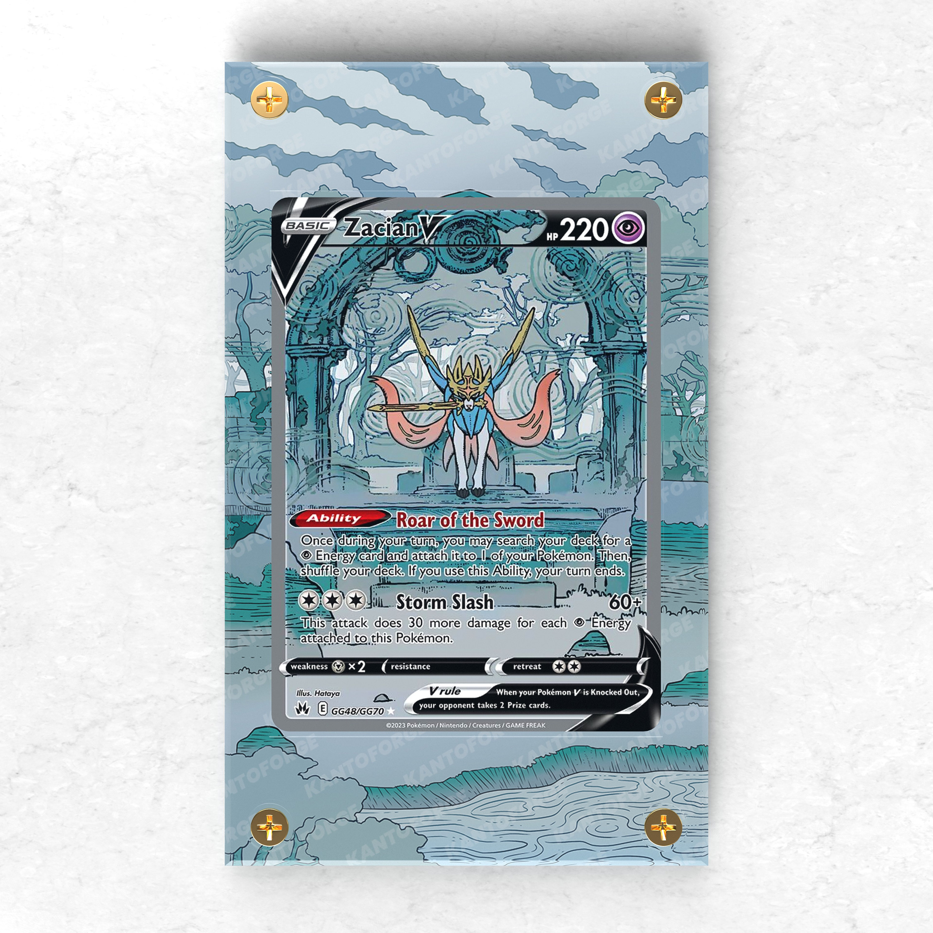 Zacian V GG48/GG70 Alternate Art Custom Protective Pokemon - Etsy