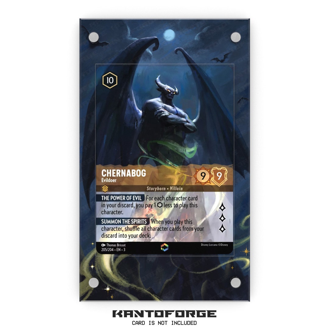 Chernabog - Lorcana Extended Artwork Display Case - Etsy