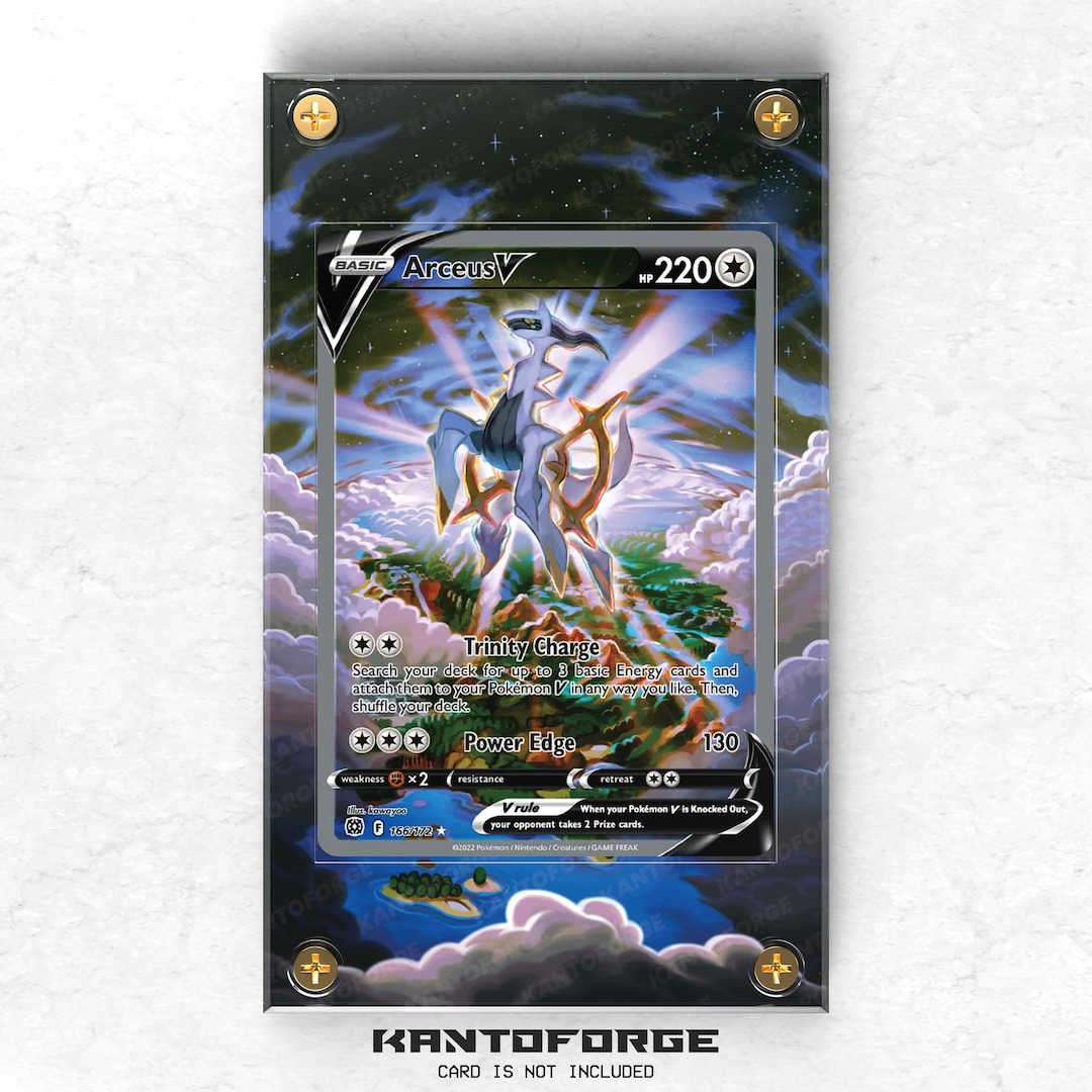 Arceus V (アルセウス) 166/172 - Pokémon Extended Artwork Display Case - Etsy