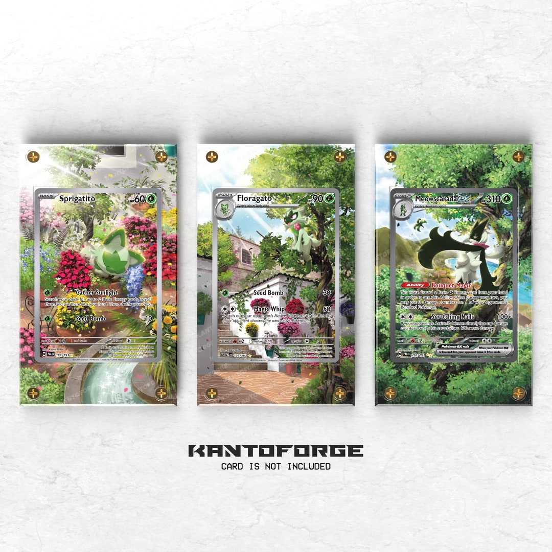 Paldea Evolved Bundle sprigatito/floregato/meowscarada Pokémon Extended ...