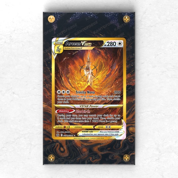 Arceus Pokemon Card Fire