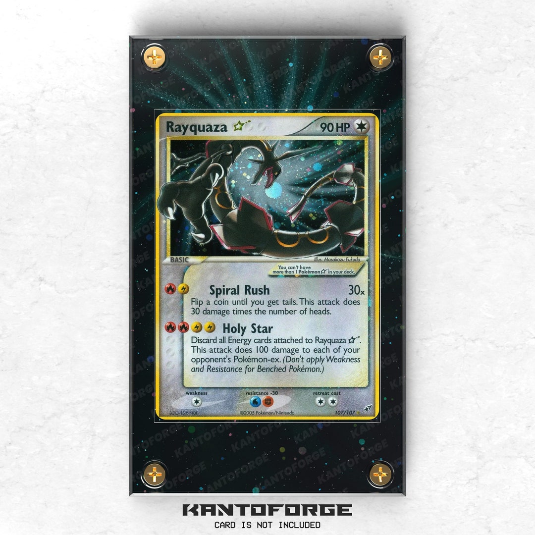 Rayquaza 107/107 Pokémon Extended Artwork Display Case - Etsy