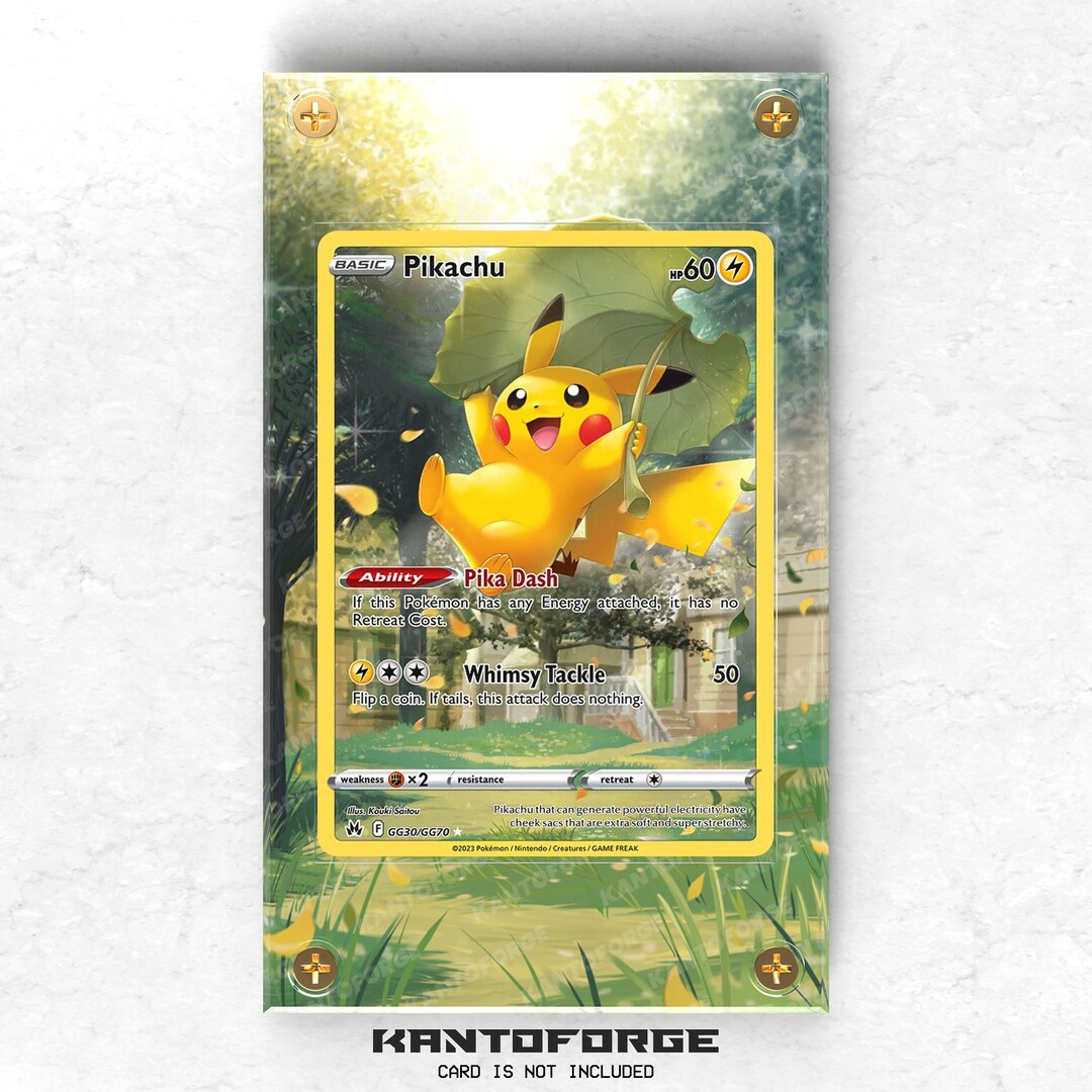 Pikachu Full Art GG30/GG70 Alternate Art Custom Protective Pokemon ...