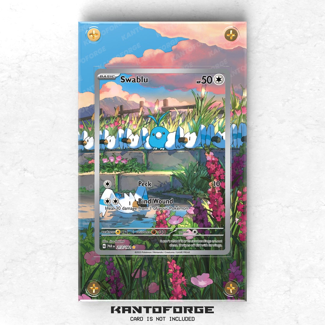 Swablu 213/182 - Pokémon Extended Artwork Display Case - Etsy