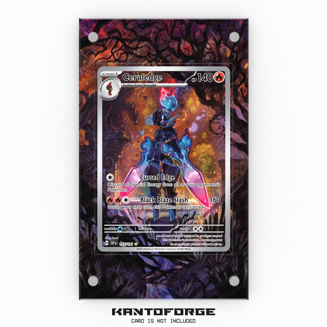 Ceruledge 197/191 - Pokémon Extended Artwork Display Case - Etsy