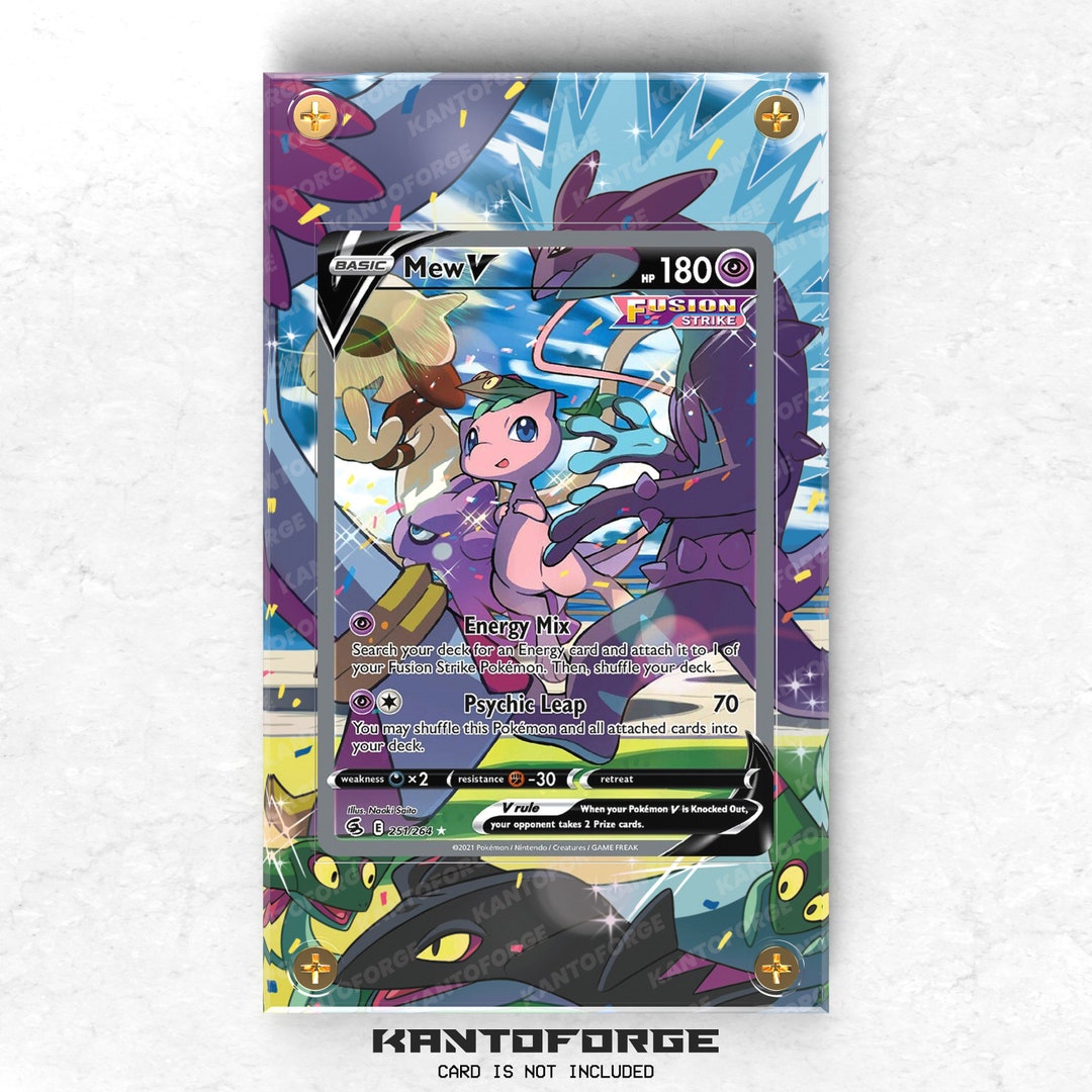 Mew V 251/264 Pokémon Extended Artwork Protective Card Display Case - Etsy