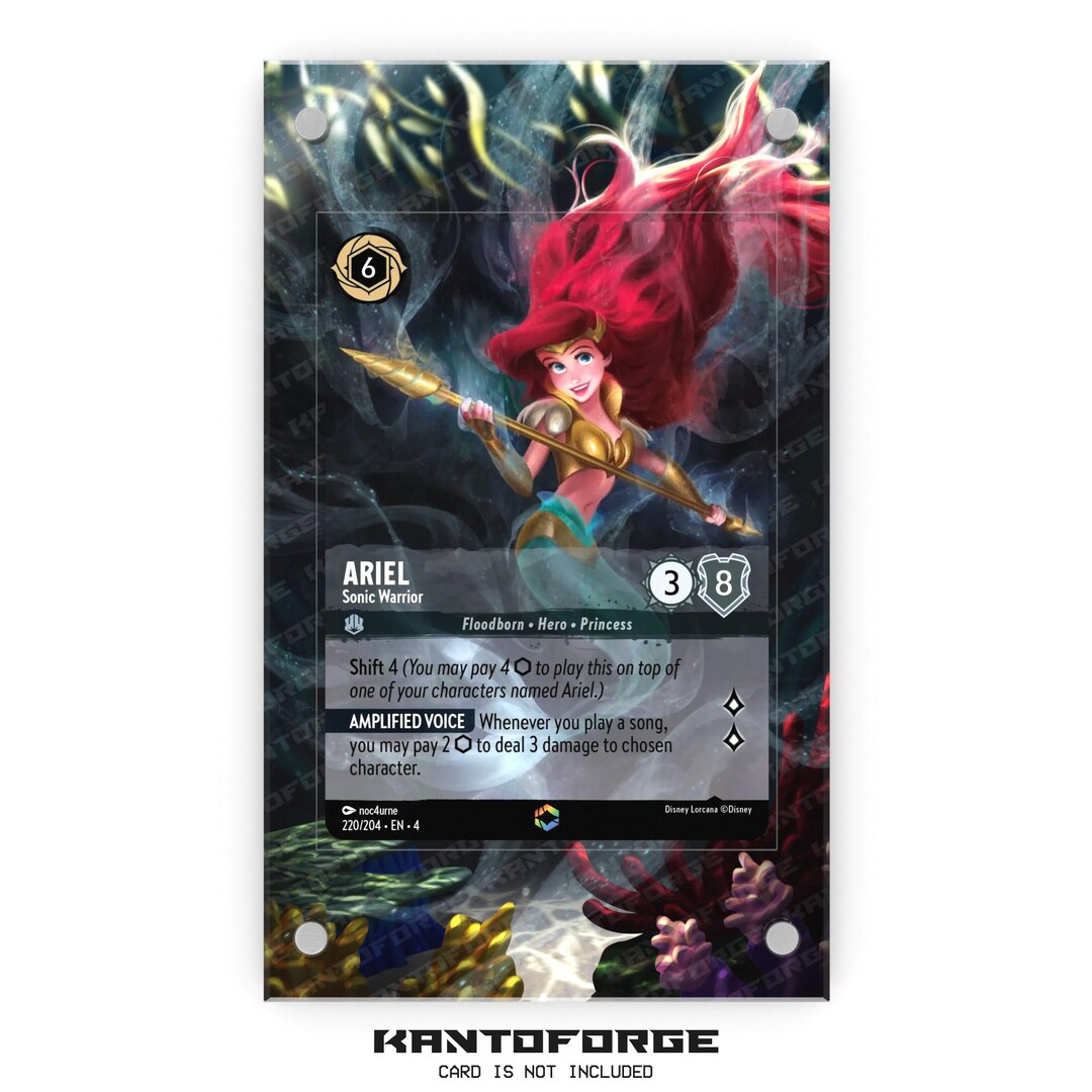Ariel - Sonic Warrior (enchanted) - Lorcana Extended Artwork Display ...