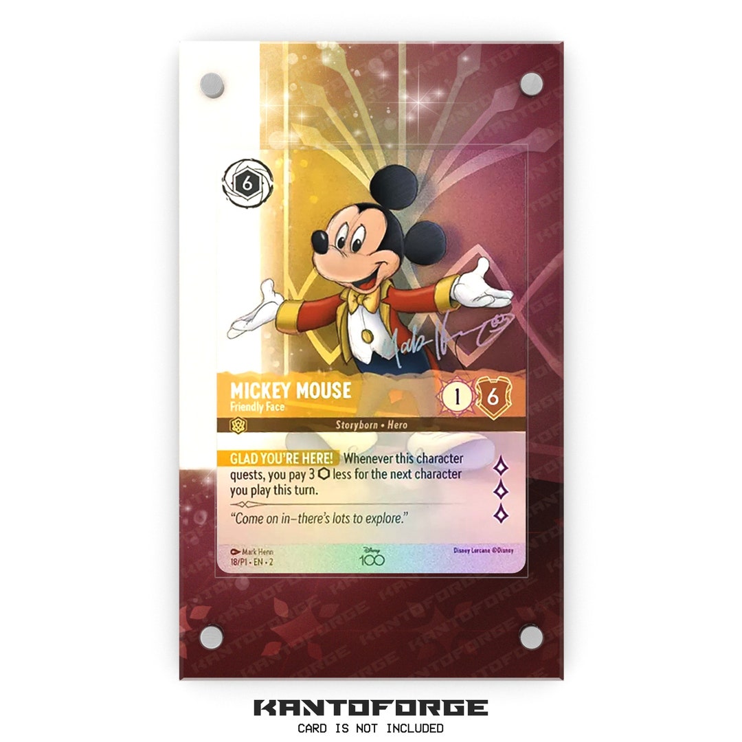 Mickey Mouse - Friendly Face (D100 Promo) - Lorcana Extended Artwork ...