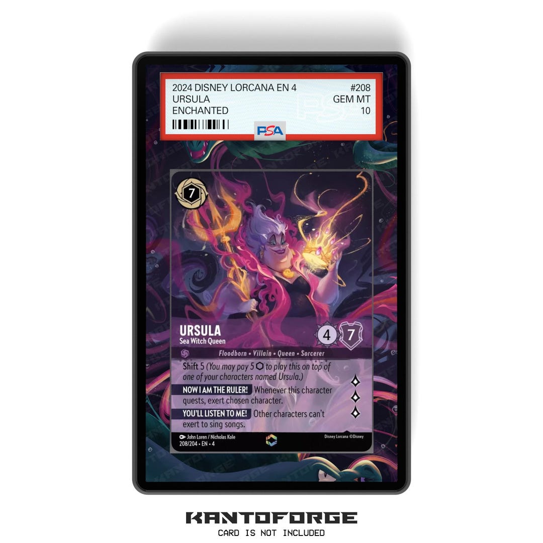 Ursula - Sea Witch Queen (enchanted) Chapter 4 - PSA CSG AGS Graded ...
