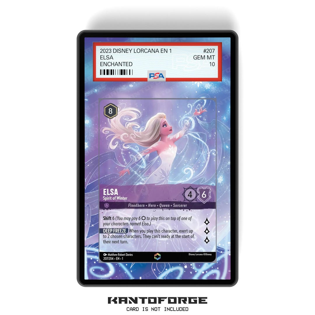 Elsa Spirit of Winter enchanted PSA CSG AGS Graded Card Case Extended ...